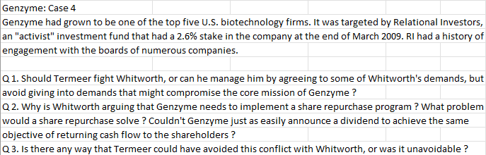 Solved Case 4: Repeat questions 1,2 , and 3 , with the | Chegg.com