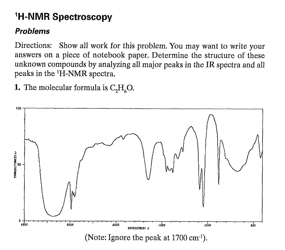 Solved TH-NMR Spectroscopy Problems Directions: Show all | Chegg.com