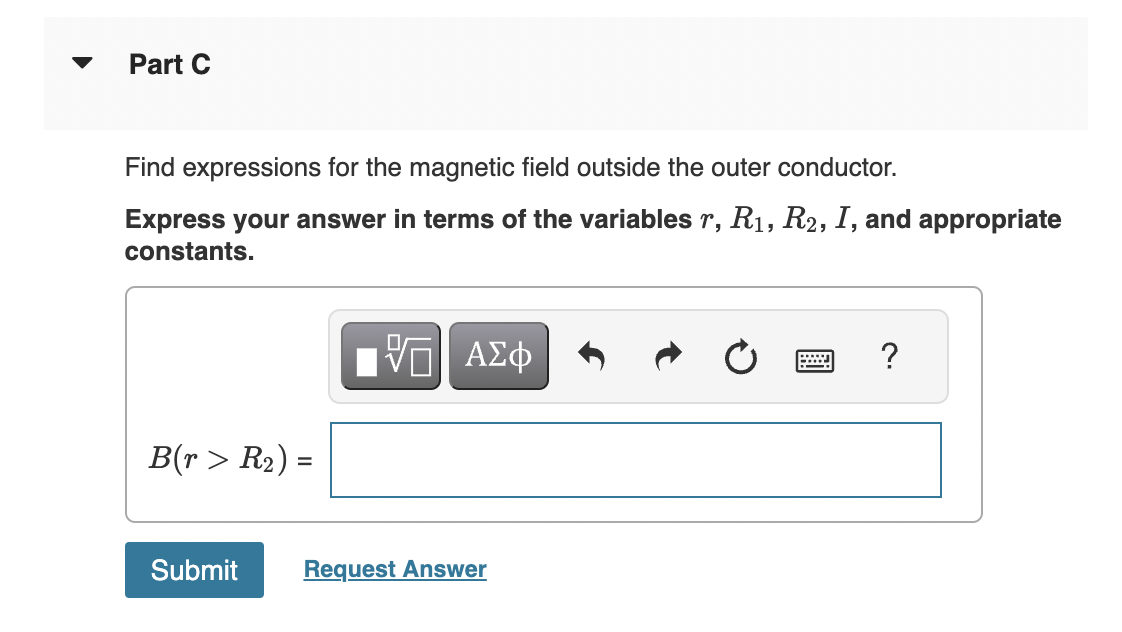 Solved The coaxial cable shown in (Figure 1) consists of a | Chegg.com