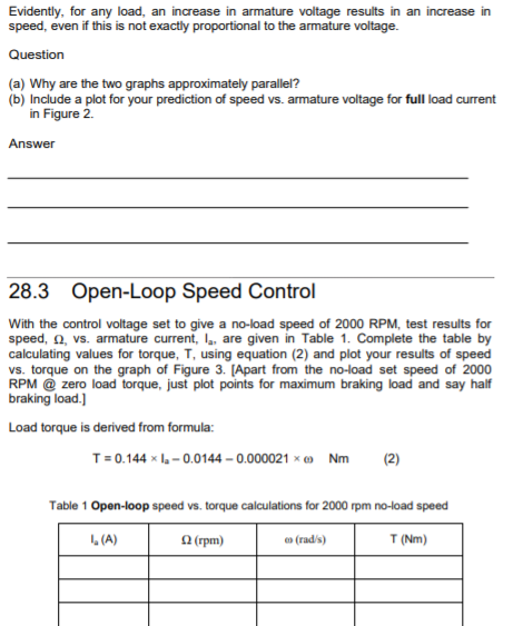 Solved LCS-4 SPEED CONTROL OF DC MOTORS Introduction The | Chegg.com