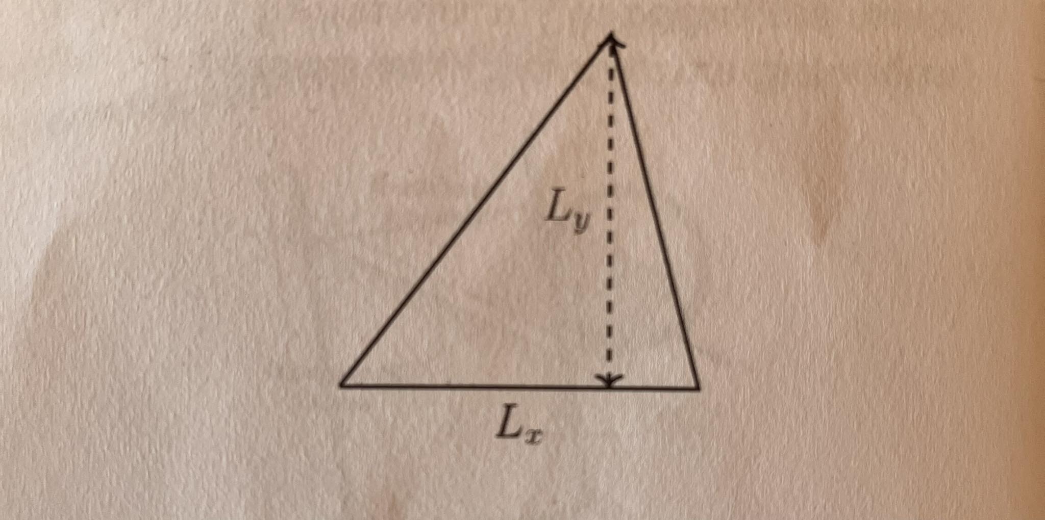 Solved calculate the centroid of thetriangle of the figure | Chegg.com