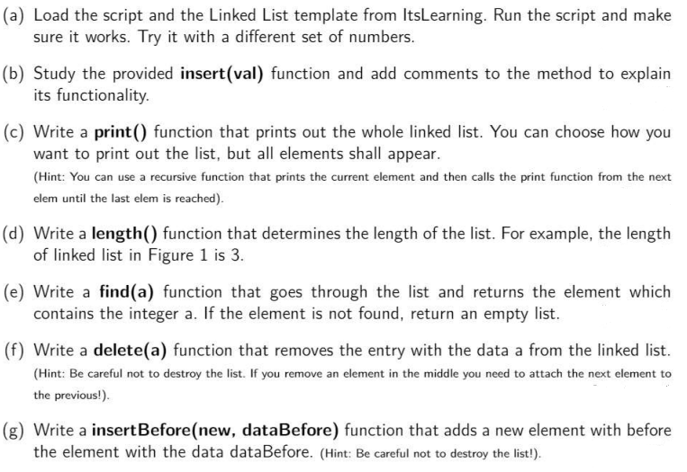 Solved A Linked List (LL) is a data structure that stores | Chegg.com