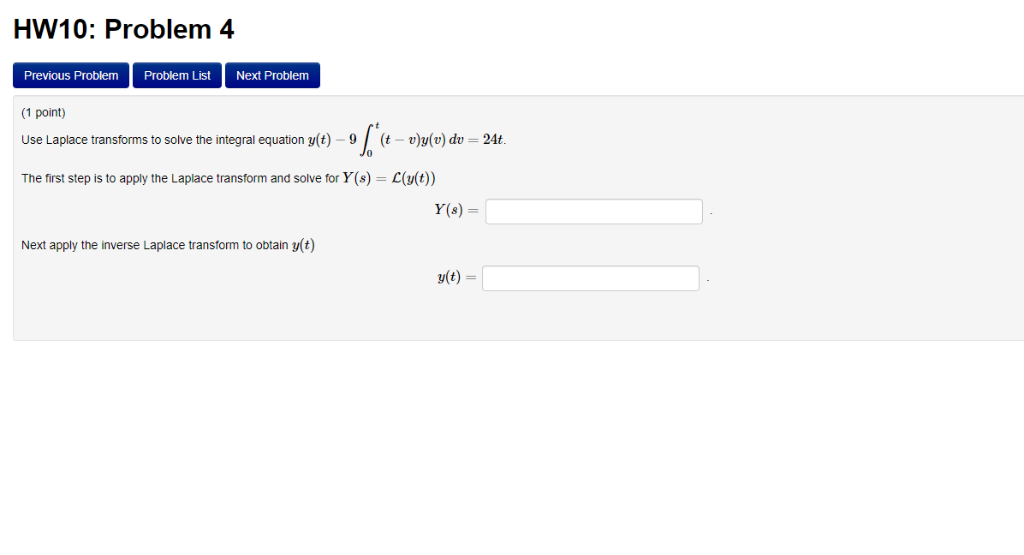 Solved HW10: Problem 4 Previous Problem Problem List Next | Chegg.com