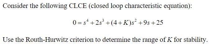 Solved Consider the following CLCE (closed loop | Chegg.com