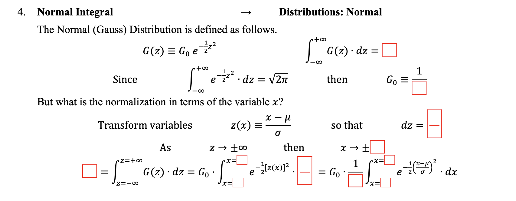 Solved Normal Integral → Distributions: Normal The Normal | Chegg.com