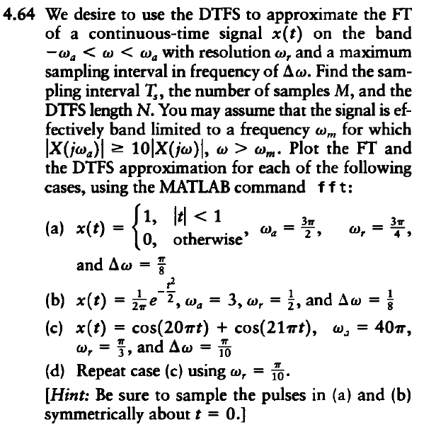 Solved Require The Actual Matlab Code For This Problem Not 