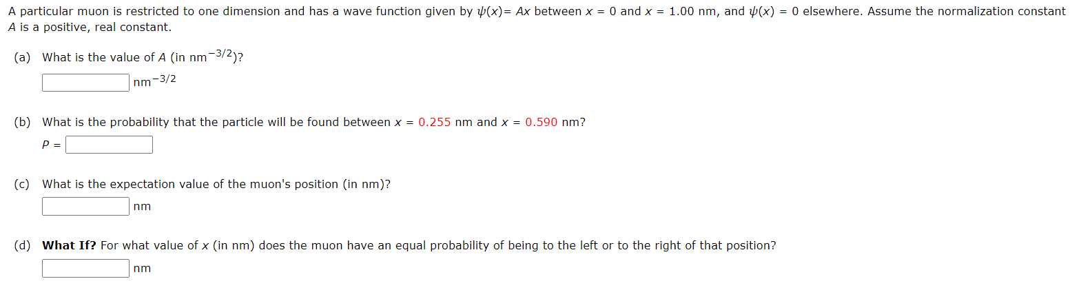 Solved A is a positive, real constant. (a) What is the value | Chegg.com