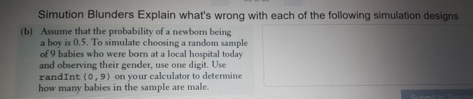 Solved Simution Blunders Explain what's wrong with each of | Chegg.com