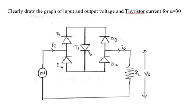 Solved Clearly draw the graph of input and output voltage | Chegg.com