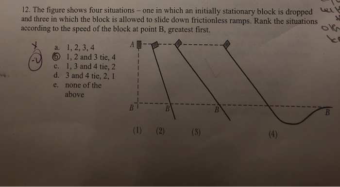 Solved 12. The figure shows four situations-one in which an | Chegg.com