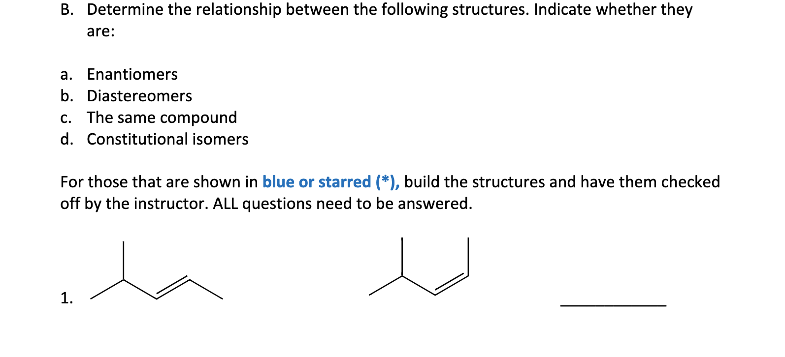 Solved B. Determine the relationship between the following | Chegg.com