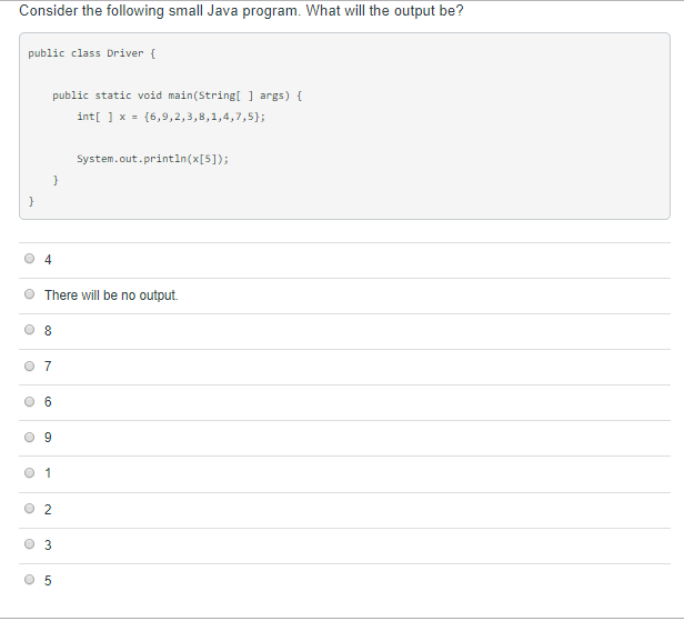 Solved Consider The Following Small Java Program What Will 4550