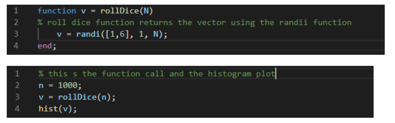 Solved Write a function that takes the outcome of a throw | Chegg.com