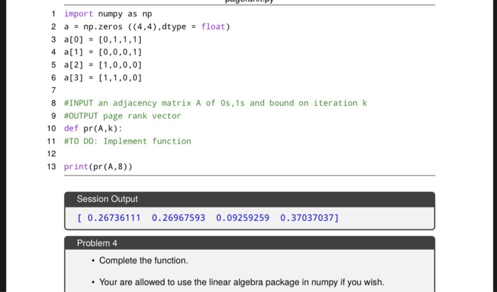 Solved Page Rank is currently one of the most significant | Chegg.com