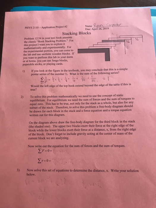 Solved PHYS 2110-Application Project #2 Due: April 26, 2019 | Chegg.com