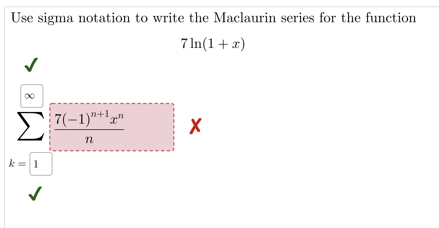 Solved Use sigma notation to write the Maclaurin series for | Chegg.com
