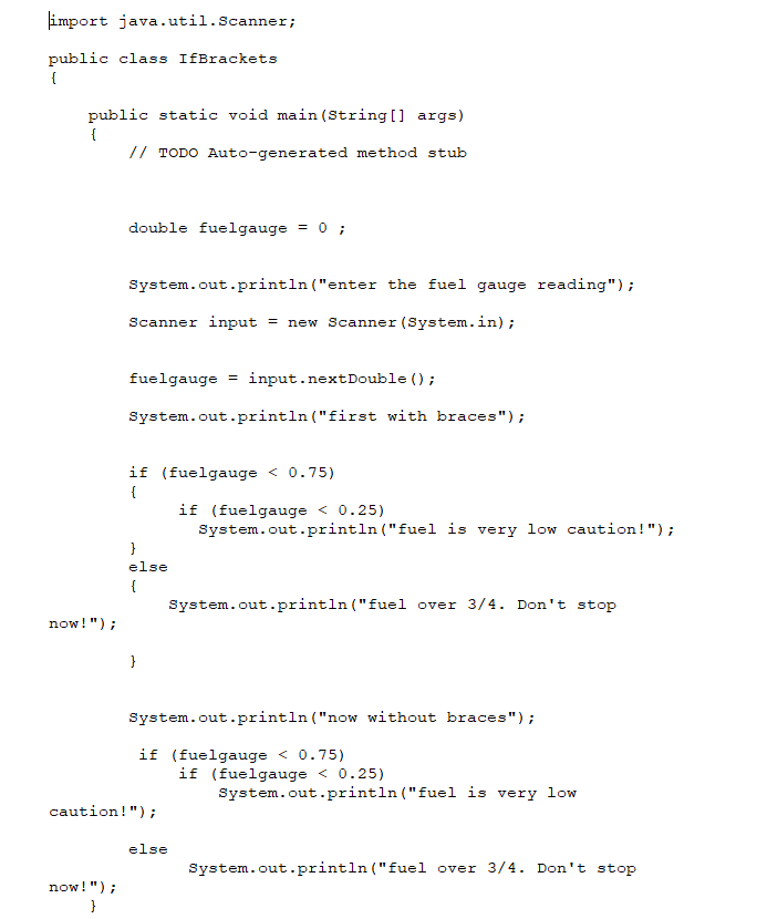 Solved Task #2: The importance of using braces with nested | Chegg.com