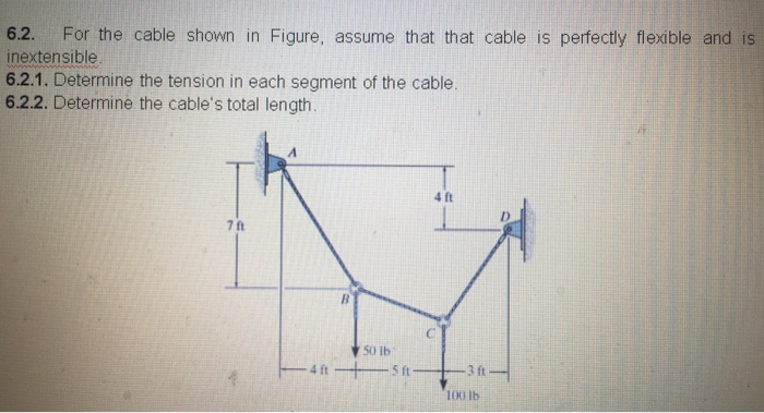 Solved 6.2. For the cable shown in Figure, assume that that | Chegg.com