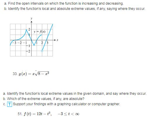 Solved a. Find the open intervals on which the function is | Chegg.com