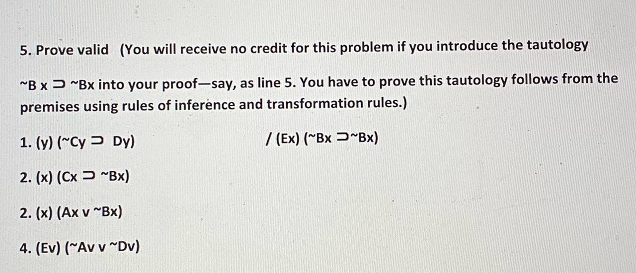 Do not use the inference rules Transposition, | Chegg.com