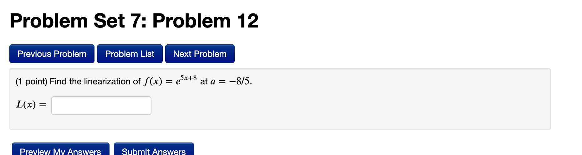 Solved Problem Set 7 Problem 10 Previous Problem Problem 7813