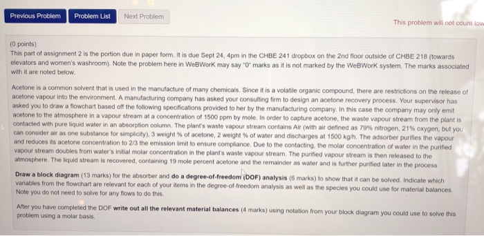 Solved Previous ProblemProblem List Next Problem This | Chegg.com