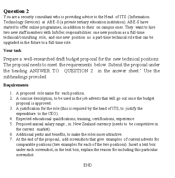 Solved Question 2 You are a security consultant who is | Chegg.com
