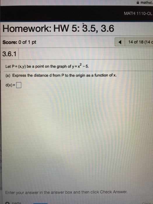 Solved mathxl. MATH 1110-OL Homework: HW 5: 3.5, 3.6 Score: | Chegg.com Solved mathxl. MATH 1110-OL Homework: HW 5: 3.5, 3.6 Score: | Chegg.com