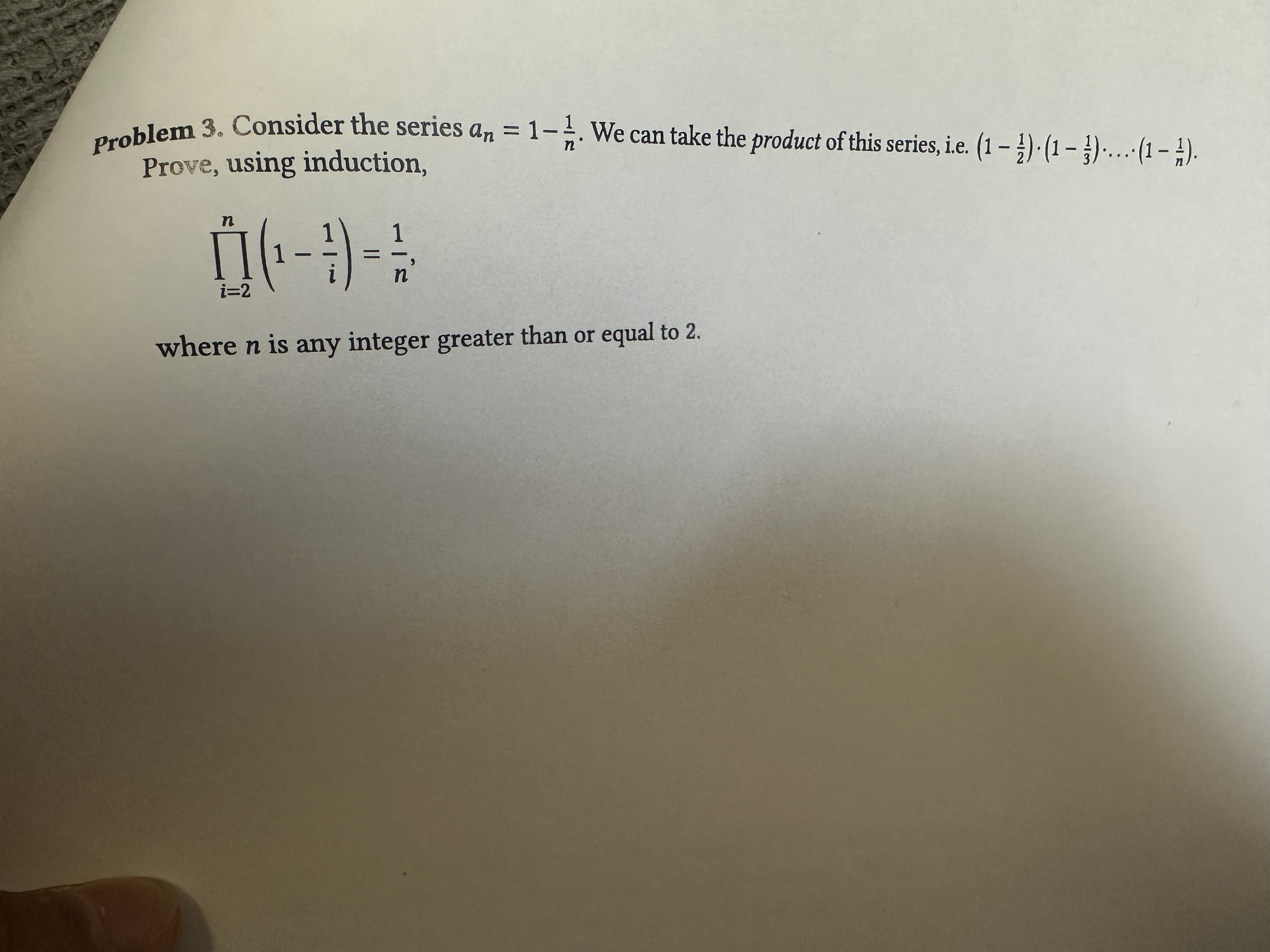Solved problem 3. Consider the series \\( | Chegg.com