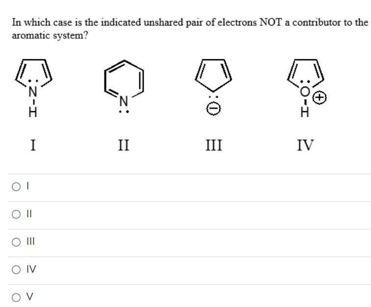 Solved In which case is the indicated unshared pair of | Chegg.com