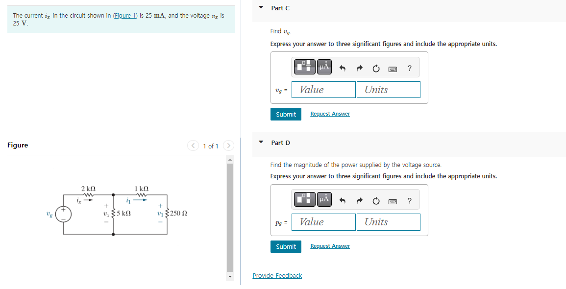 Solved The current ix in the circuit shown in (Figure 1) is | Chegg.com