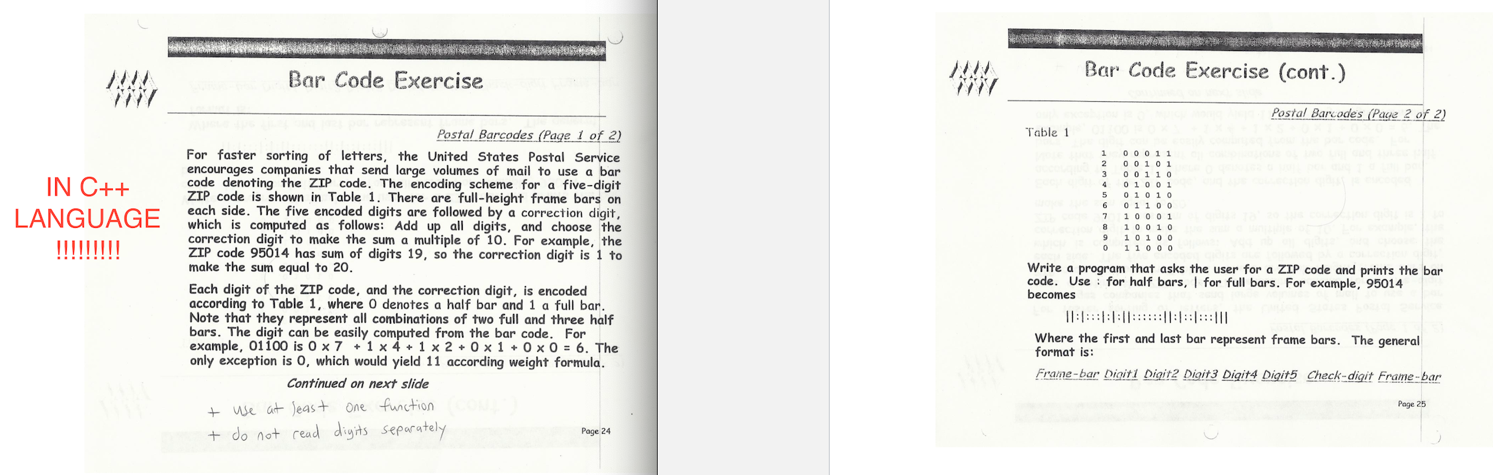 Solved en Shot 202... 111 Bar Code Exercise Nif Write a | Chegg.com