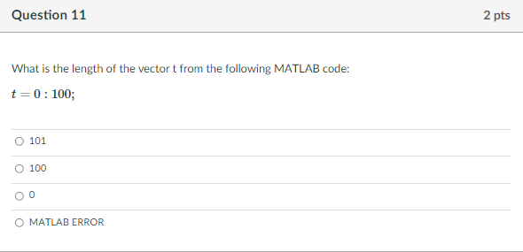 Solved Question 11 2 pts What is the length of the vector t | Chegg.com