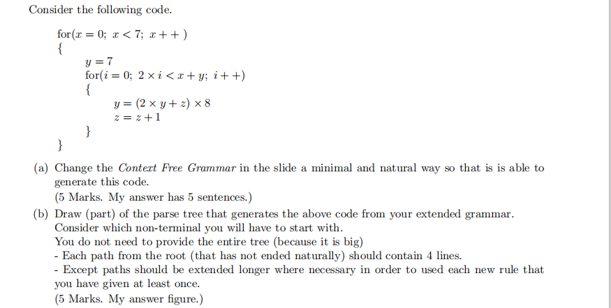 Solved Java like Example (Op) Consider the following | Chegg.com