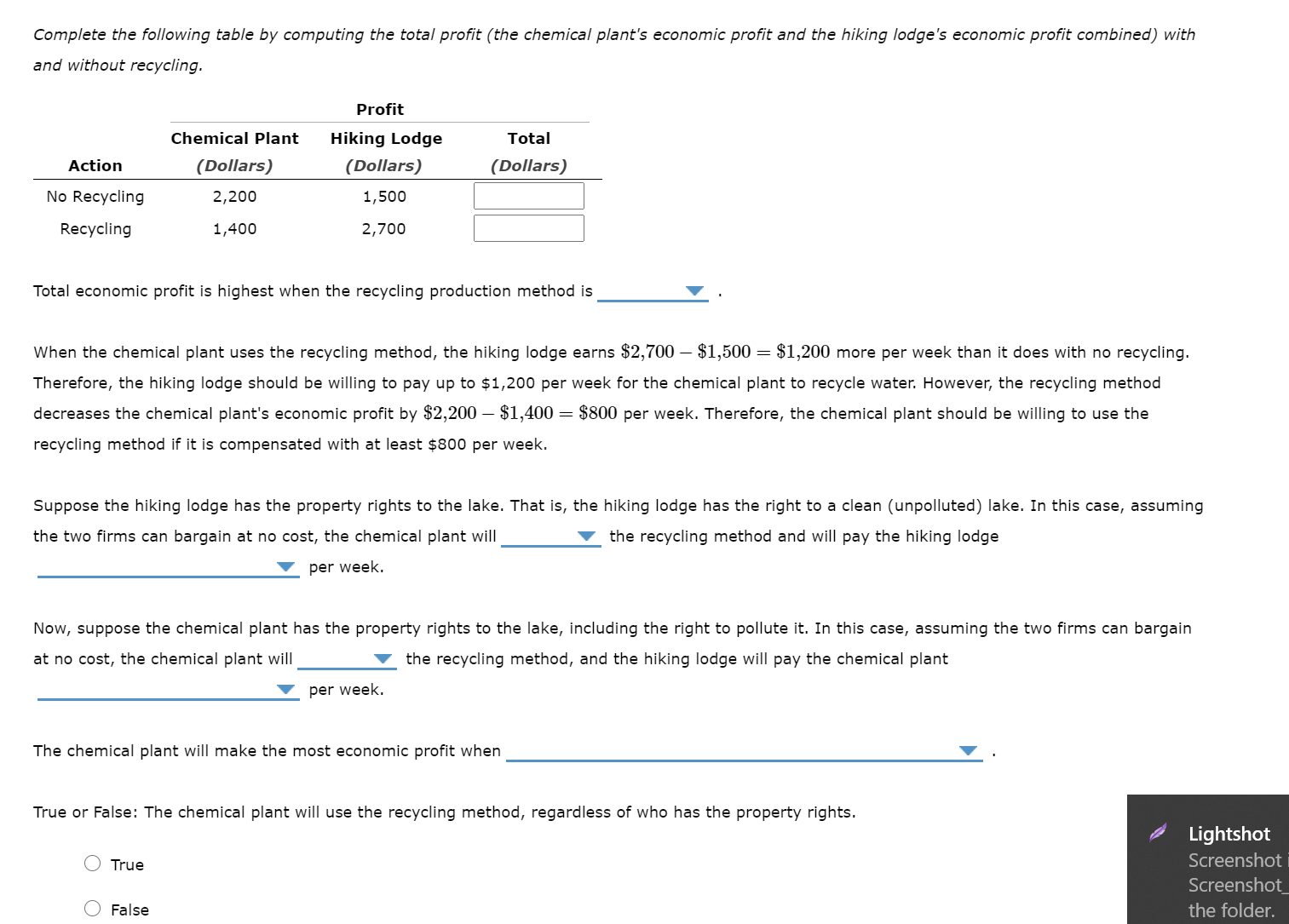 Solved 8. The effects of property rights on achieving | Chegg.com