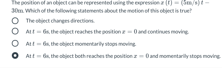 Solved The motions of two objects are shown in the partial | Chegg.com