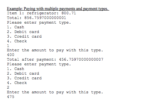 Solved Requirements The cash register program will have | Chegg.com
