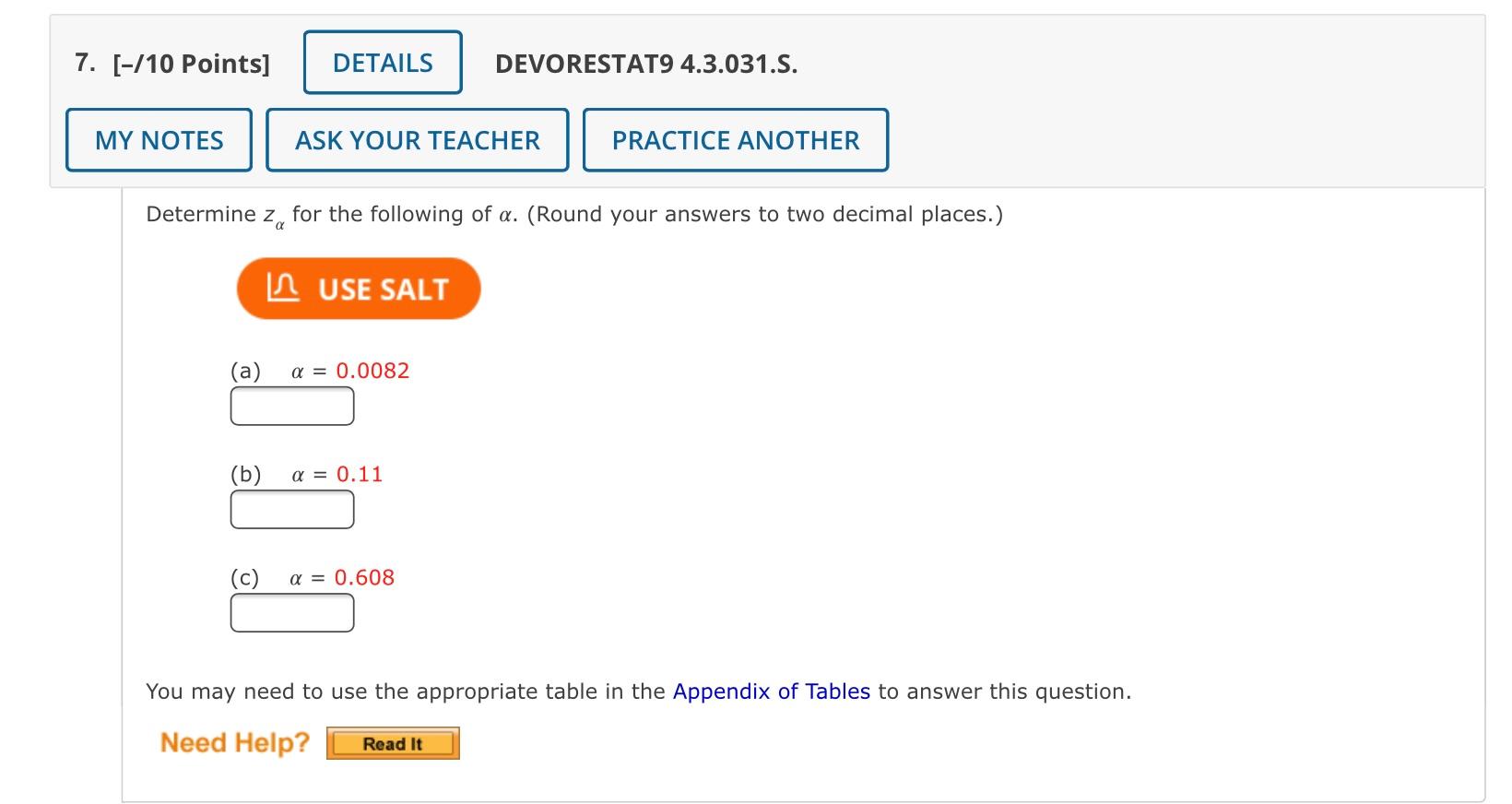 Solved 7. [-/10 Points] DETAILS DEVORESTAT9 4.3.031.S. MY | Chegg.com