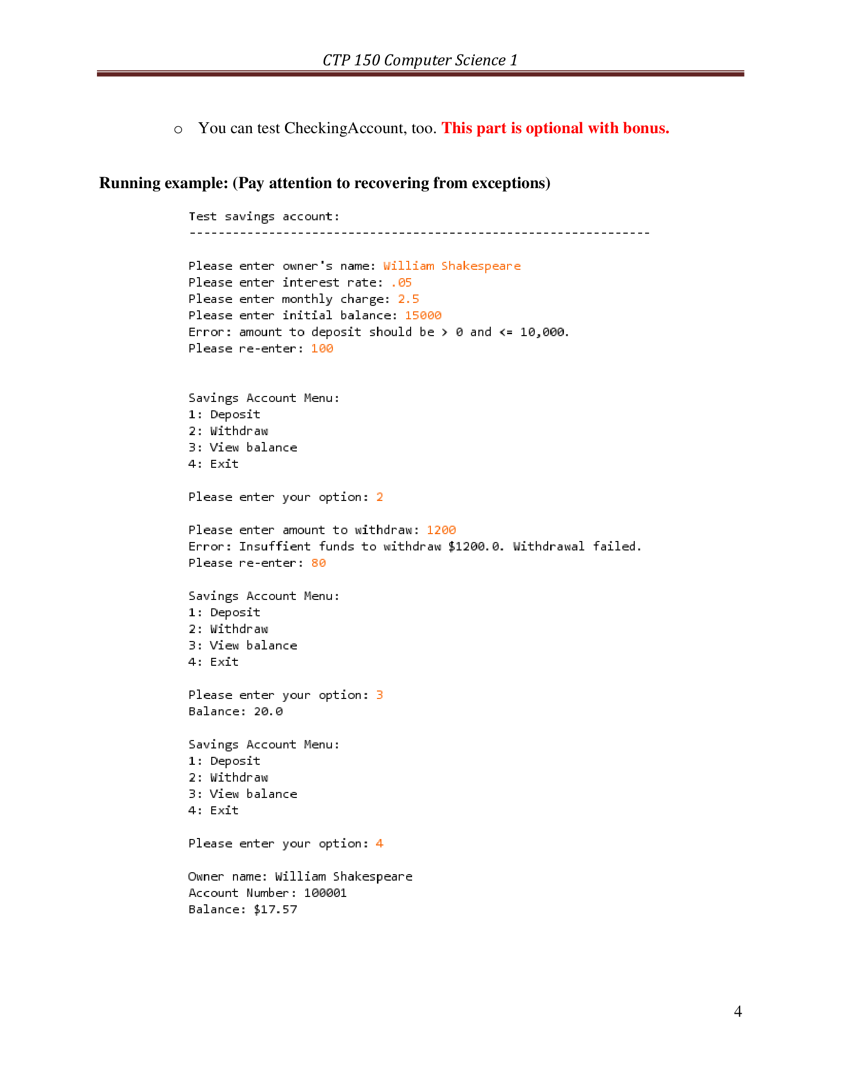Solved Please Include JavaDoc CommentsIn this lab, you will | Chegg.com