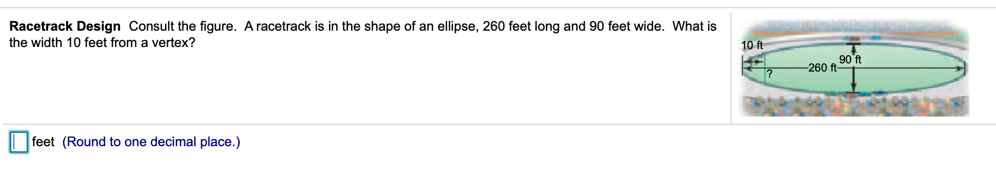 Solved Racetrack Design Consult the figure. A racetrack is | Chegg.com