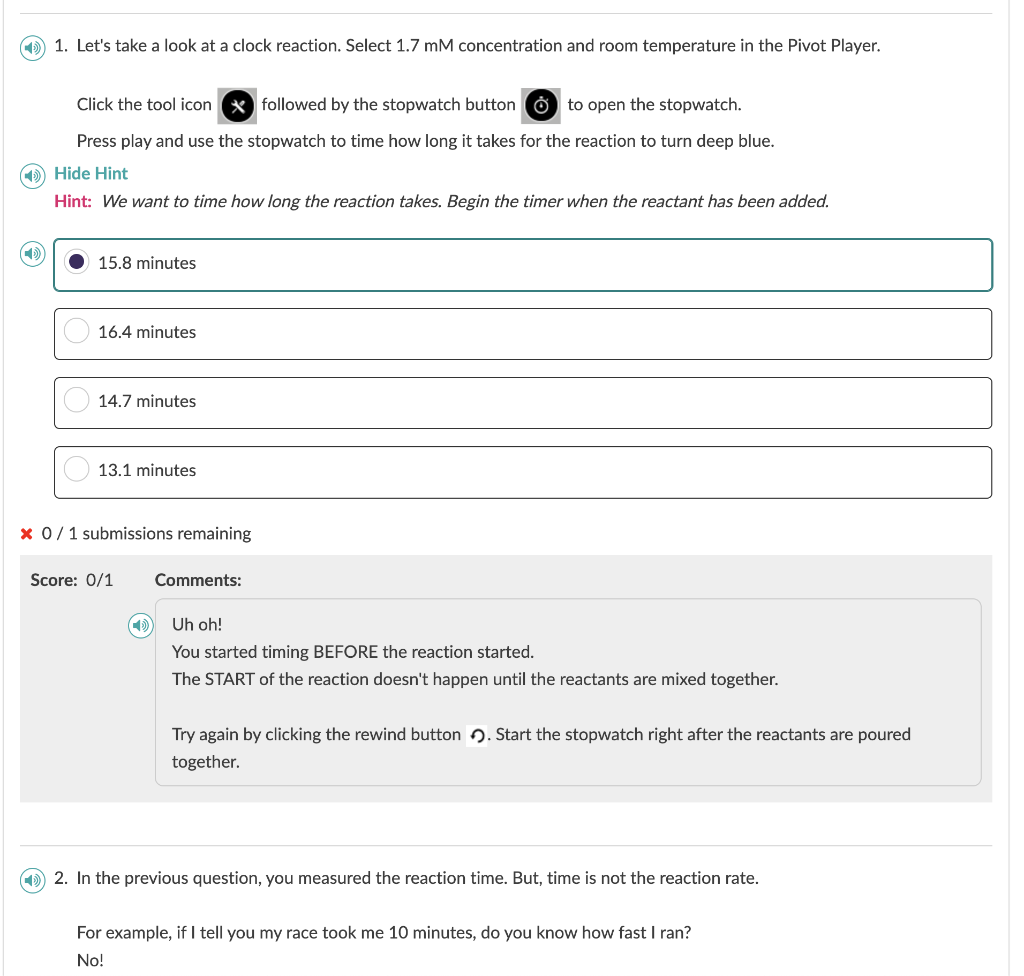 Solved I am having trouble solving the rate of reaction for | Chegg.com