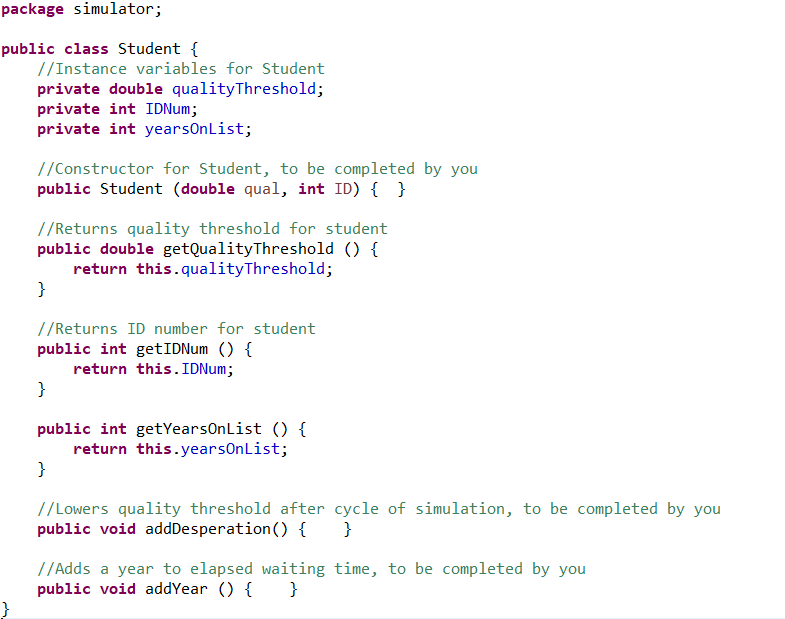 Need some help completing the codes below | Chegg.com