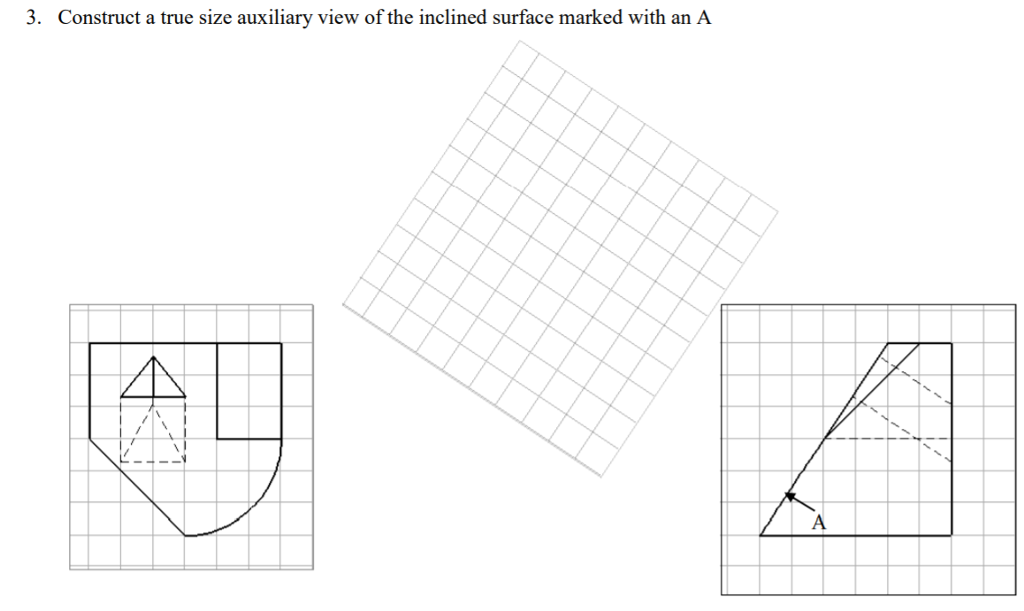 Solved 2. Sketch the front view as an offset section. 3. | Chegg.com