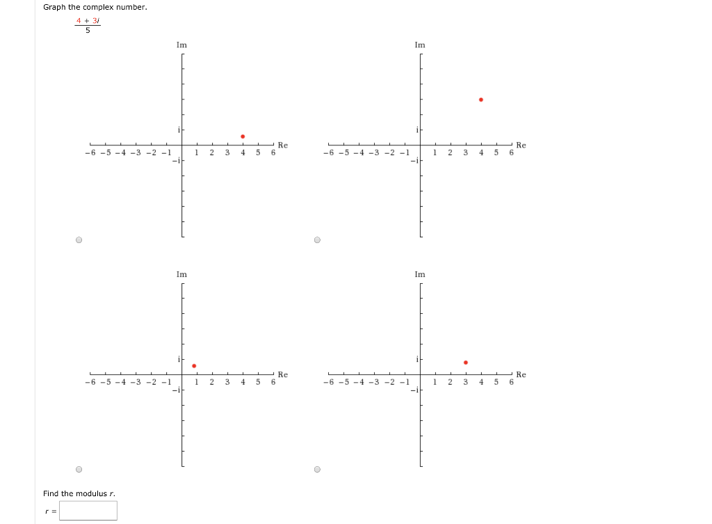 Solved Graph the complex number. V8 + i -4 -3 -2 -1 1 2 3 4" | Chegg.com