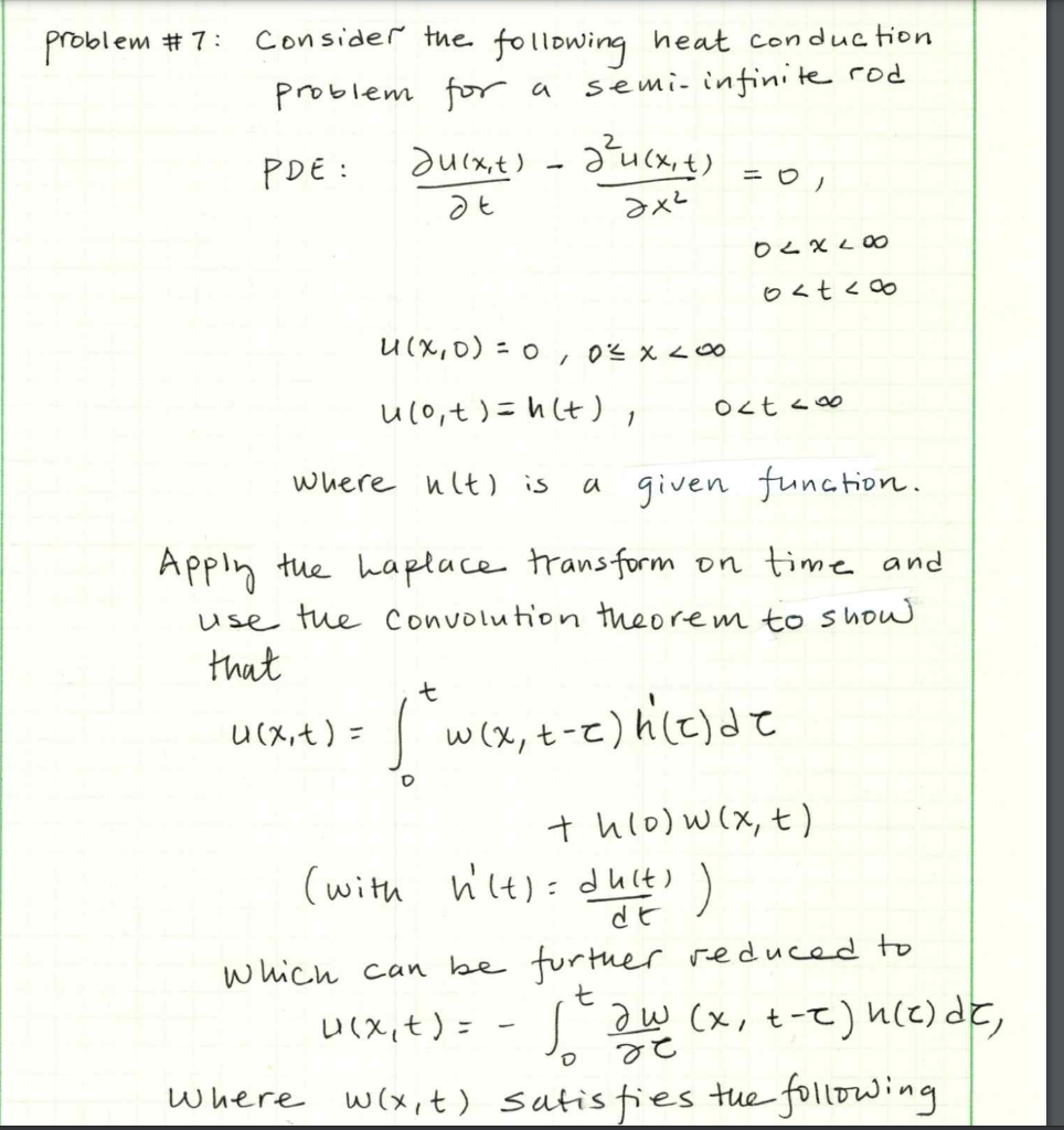Solved problem em #7: consider the following heat conduction | Chegg.com