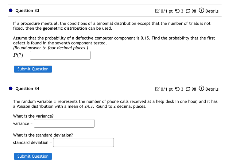 Solved If a procedure meets all the conditions of a binomial | Chegg.com