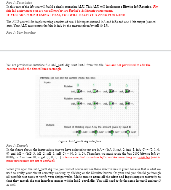 Solved Part 1 Description In This Part Of The Lab You Will 