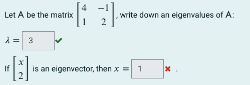 Solved The linear transformation represented by a matrix A | Chegg.com