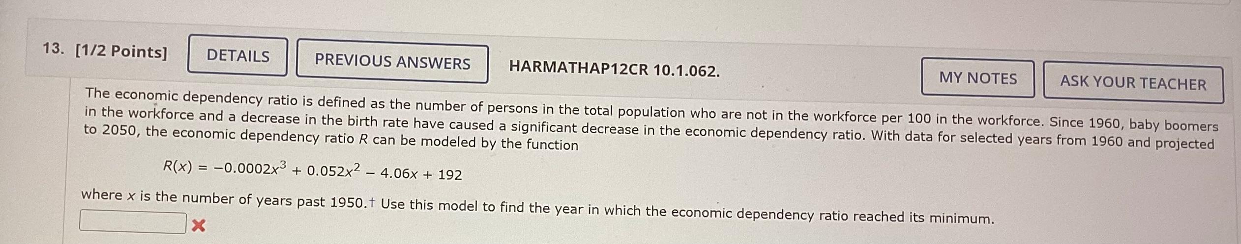 Solved The economic dependency ratio is defined as the | Chegg.com