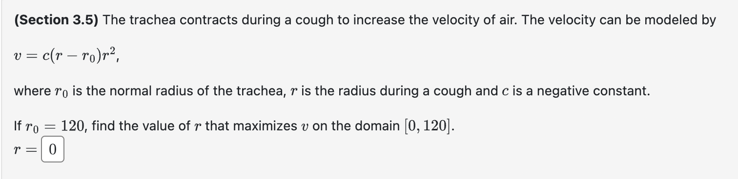 Solved (Section 3.5) The trachea contracts during a cough to | Chegg.com